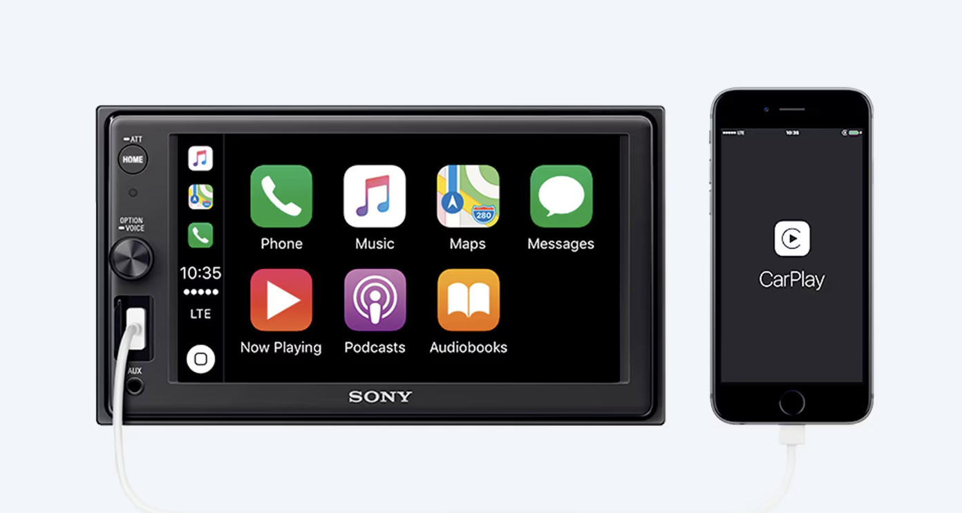 Sony XAV-AX1000 | 15,7 cm (6,2 inch) media-ontvanger met Apple CarPlay ...